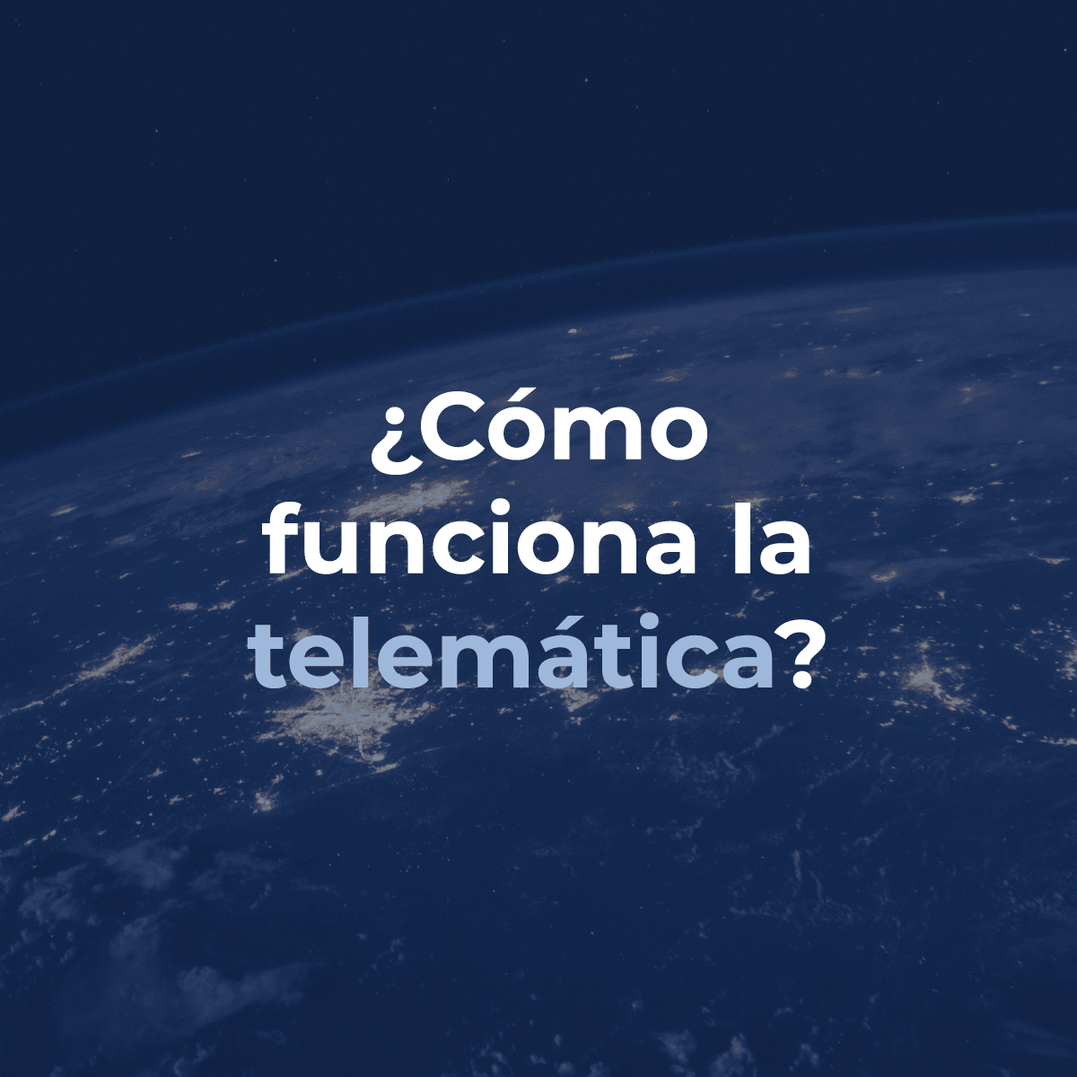 ¿Cómo funciona la telemática? | Ruptela